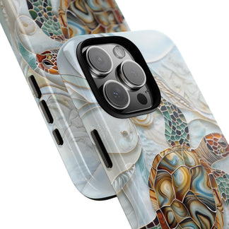 Sea Turtle Stained Glass Design 1 Print iPhone Case – SigCase