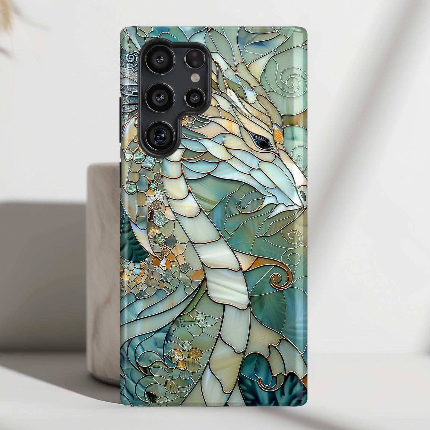 Dragon Stained Glass Design Case for Galaxy S series Phones – SigCase