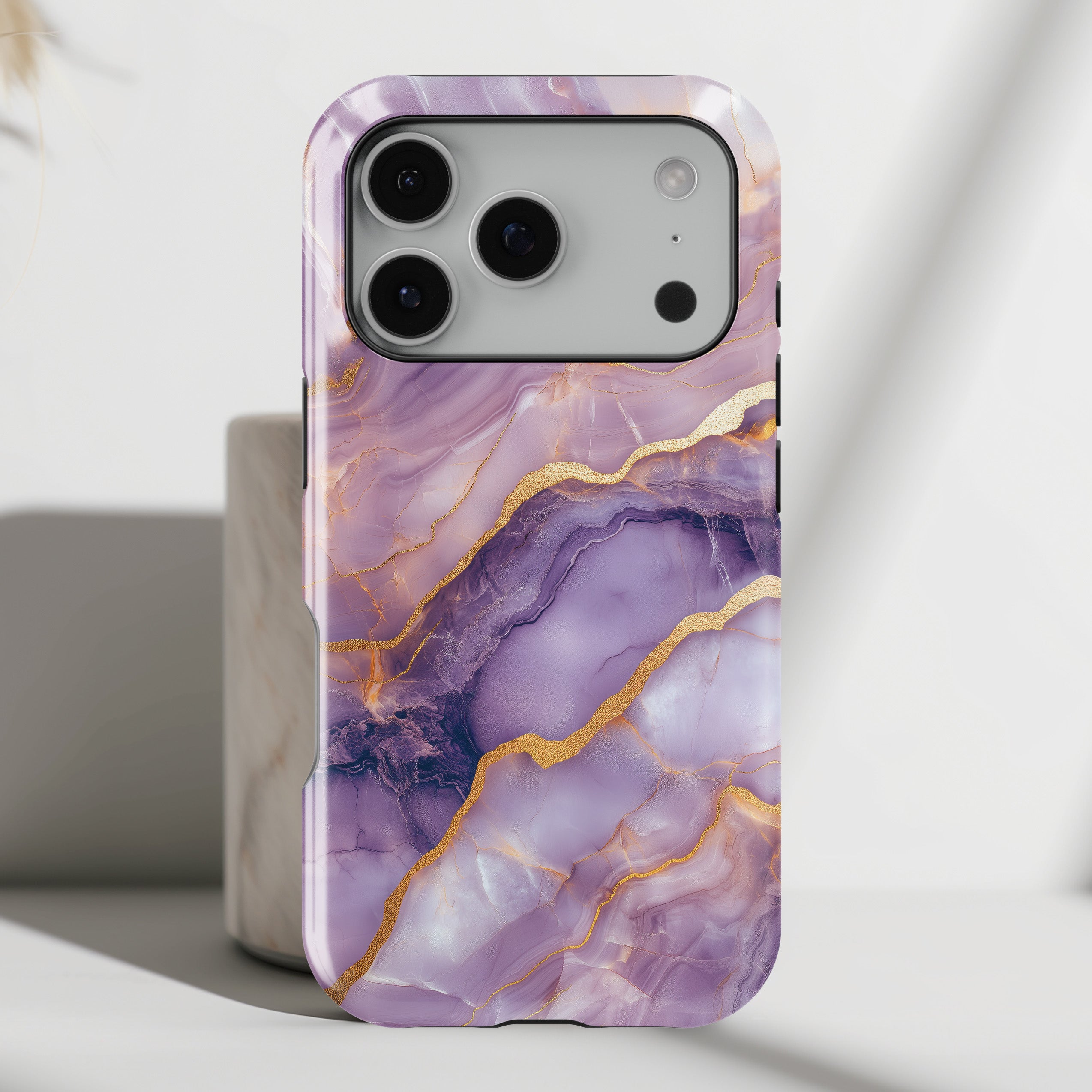 Dreamy Purple Marble Design iPhone Case – SigCase