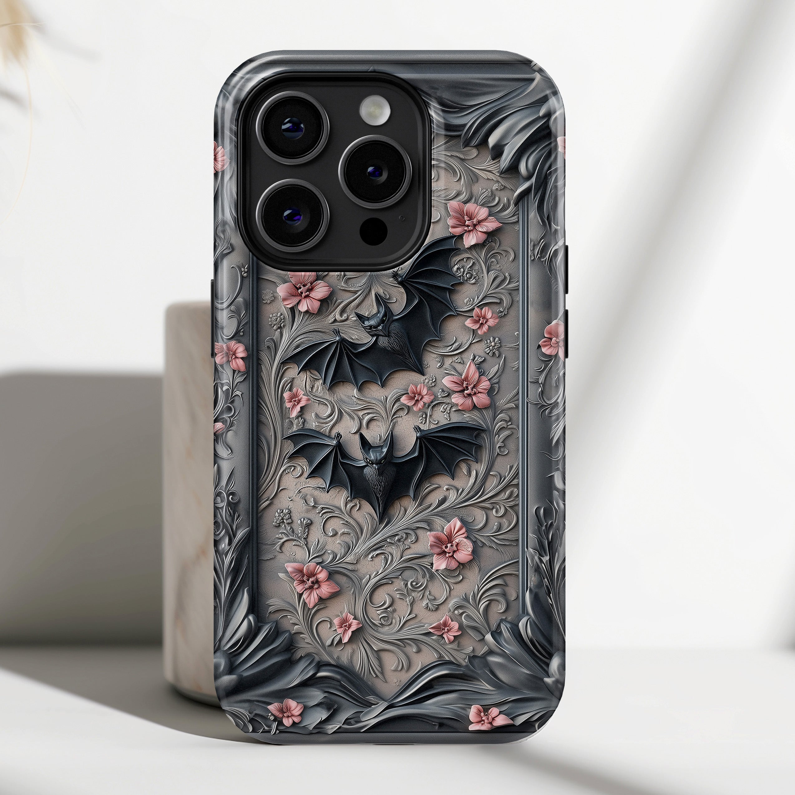 Gothic Victorian Style Bats Design iPhone Case – SigCase