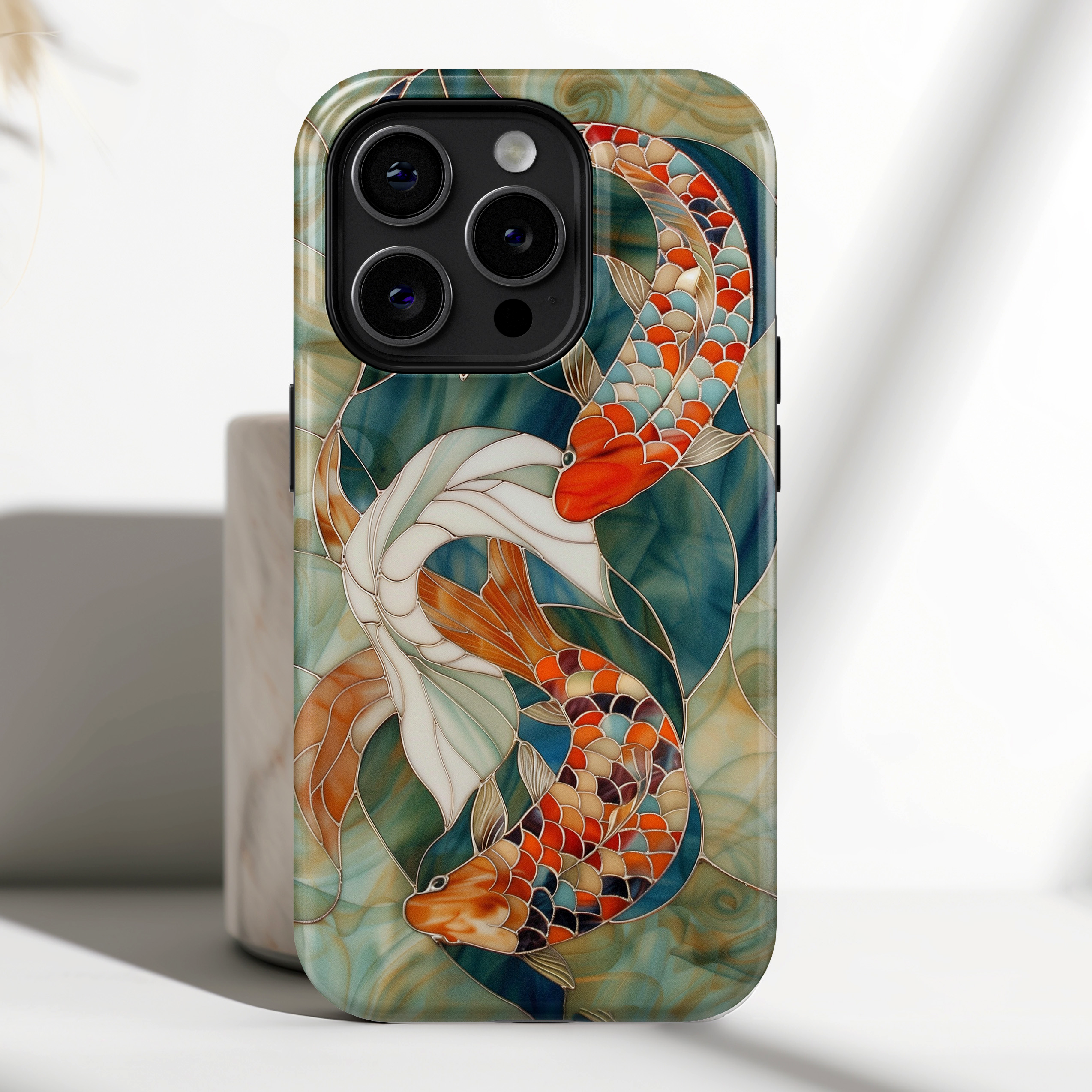 Koi Fish Stained Glass Design 2 iPhone Case – SigCase