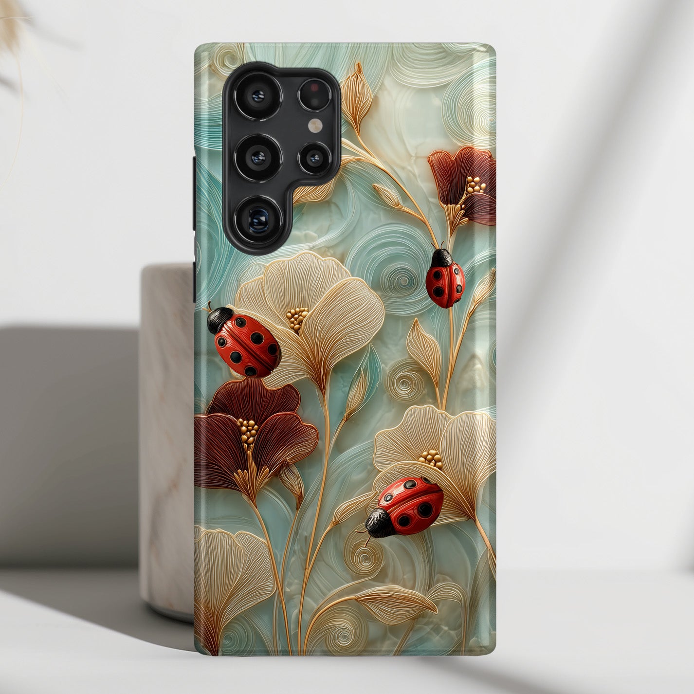 Ladybug Garden Design Phone Case for Galaxy S series Phones – SigCase