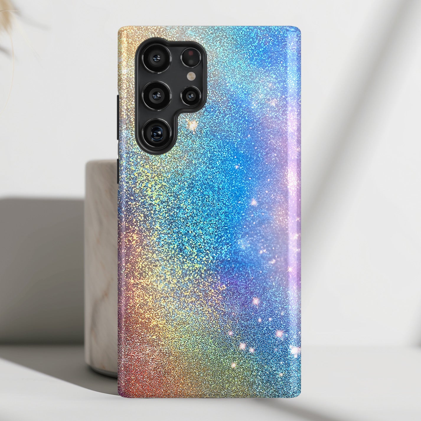 Rainbow Glitter Effect Design Case for Galaxy S series Phones – SigCase