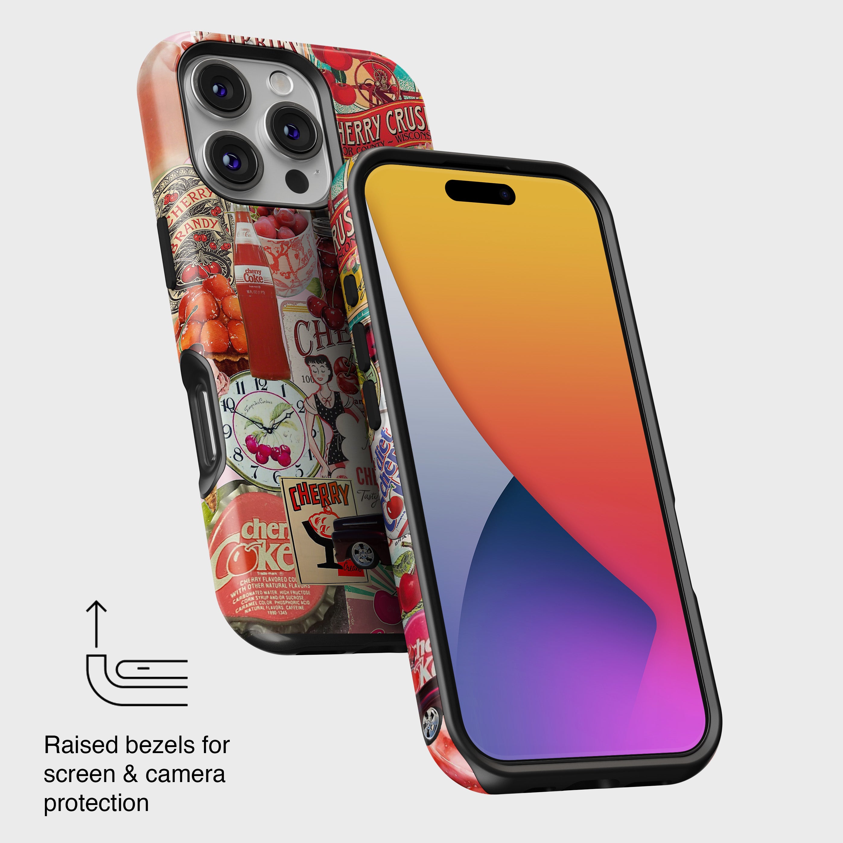 Cherry Vintage Collage iPhone Case – SigCase