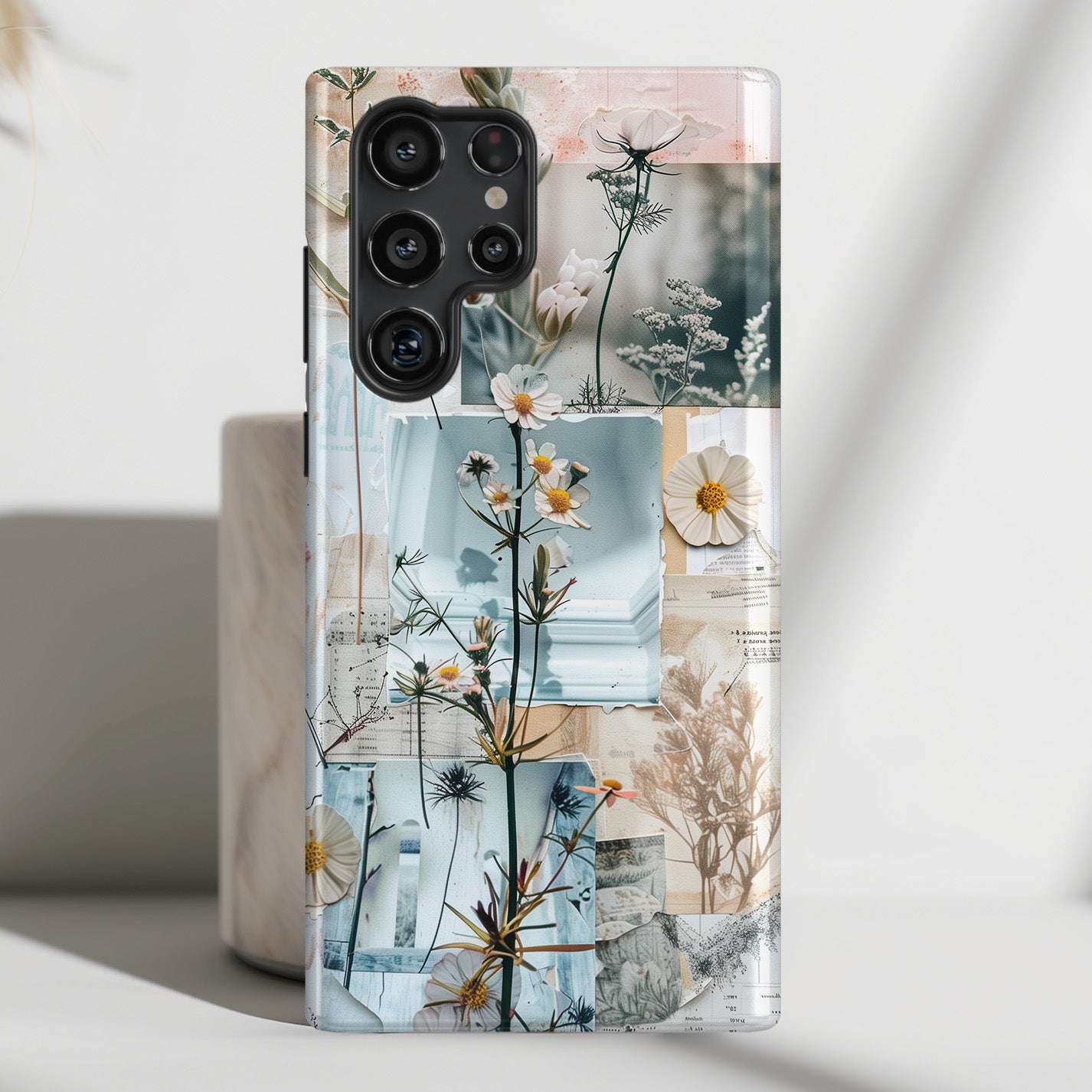 Wildflower Scrapbook Collage Design Case for Galaxy S series Phones ...