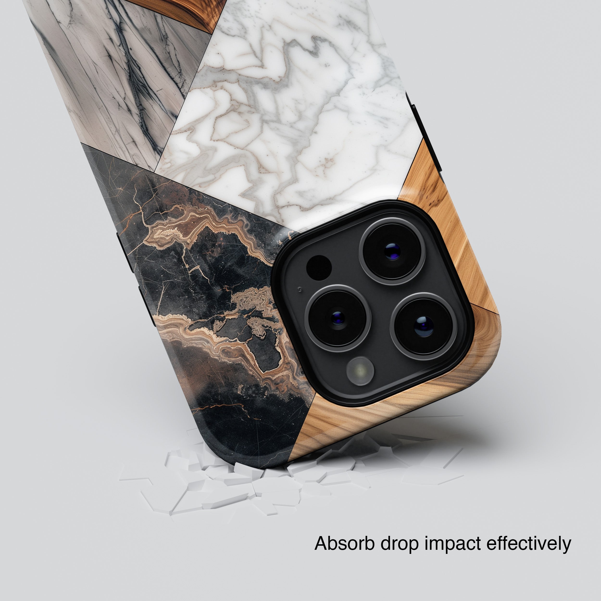 Wood & Marble Texture Design Case for iPhone – SigCase