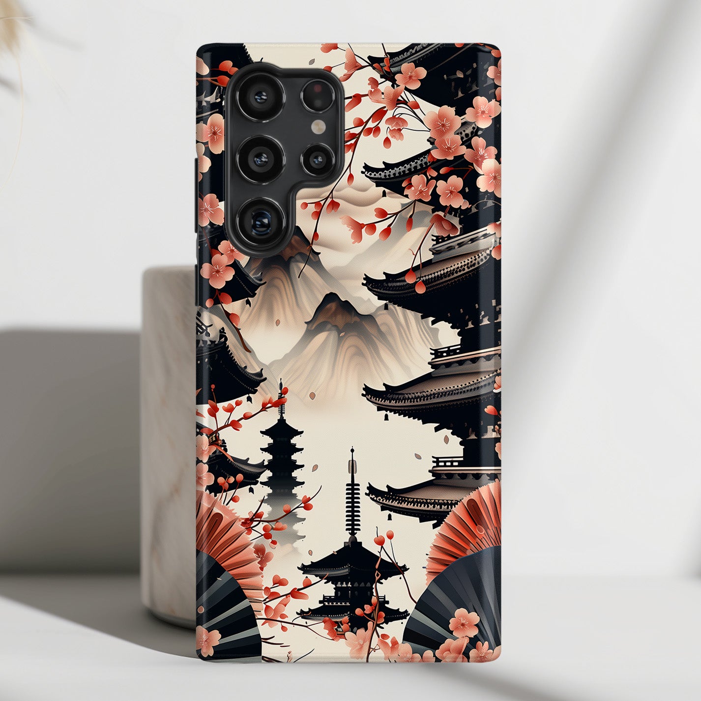 Sakura Pagoda Japanese Art Design Case for Galaxy S series Phones – SigCase